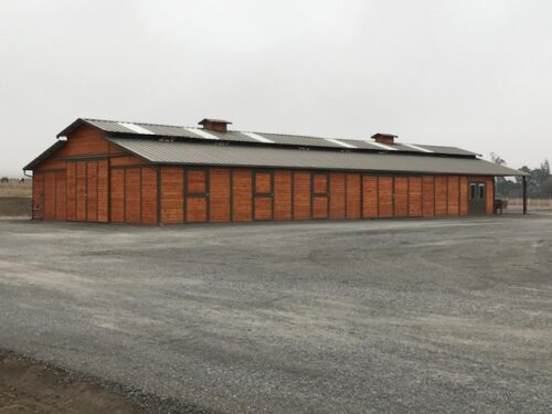 Raised Breezeway Barn - SC Barns Buildings and Fence