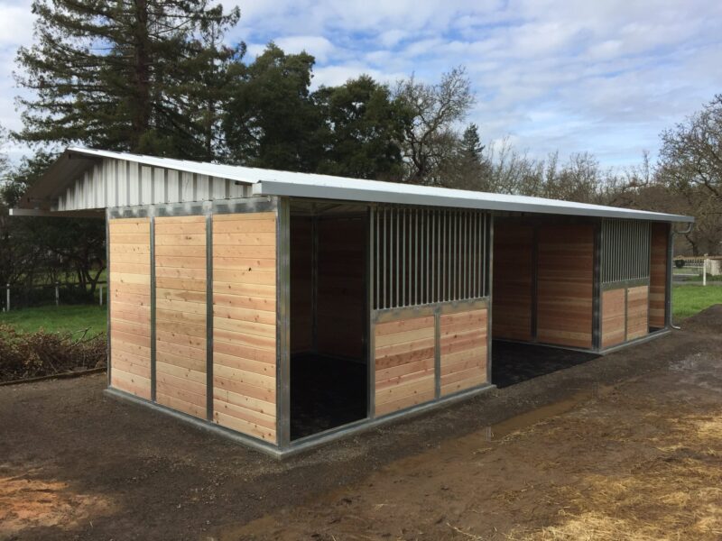 Shedrow Barn - SC Barns Buildings and Fence