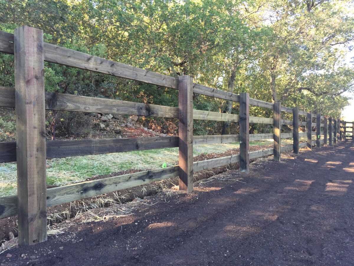 Wood Rail Fence - SC Barns Buildings and Fence