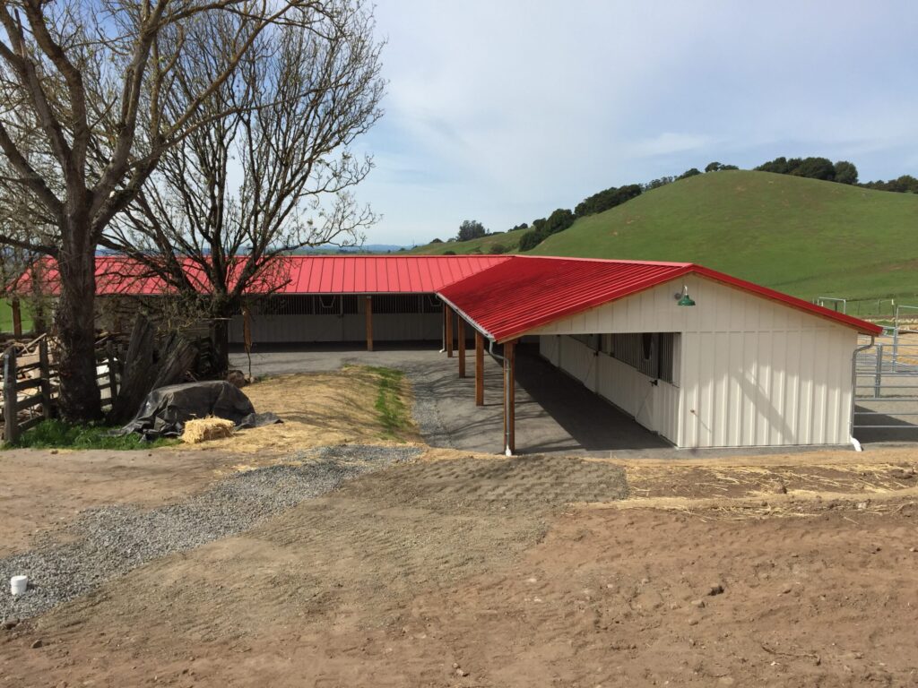 Shedrow Barn - SC Barns Buildings and Fence