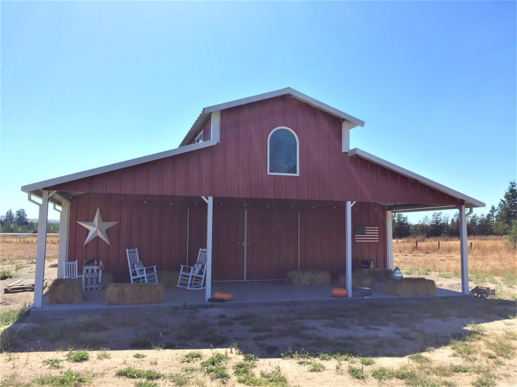 Raised Breezeway Barn - SC Barns Buildings and Fence