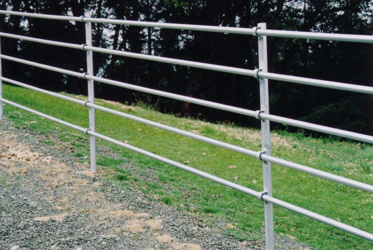 Running Rail Pipe Fence - SC Barns Buildings and Fence